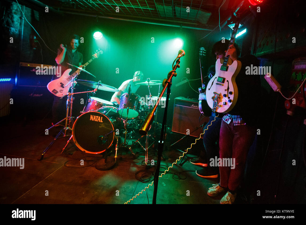 The American punk rock band Beach Slang performs a live concert at ...