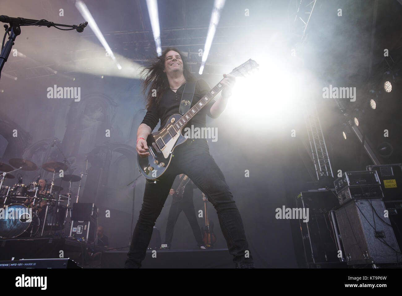 The German power metal band Blind Guardian performs a live concert at ...