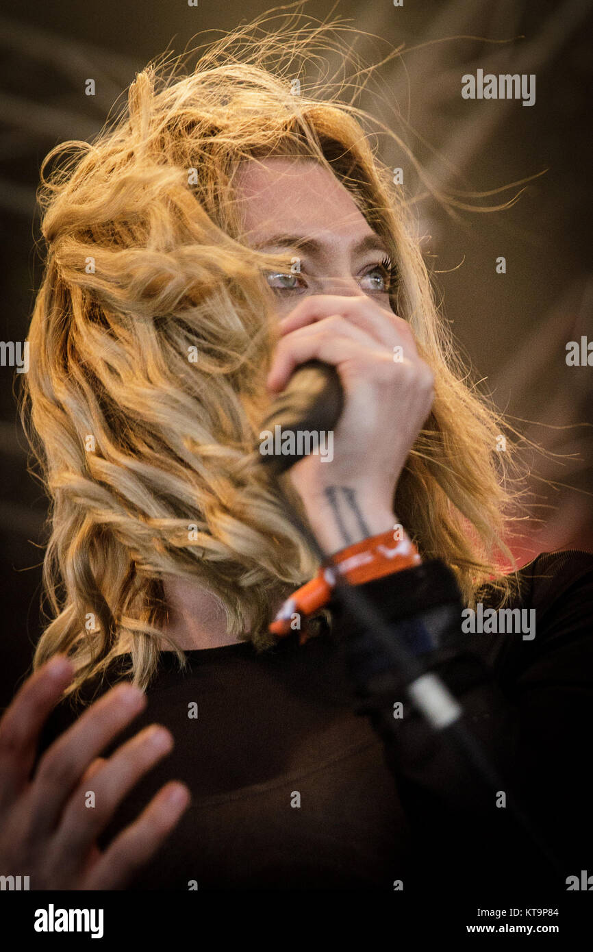 The Norwegian punk band Blood Command performs a live concert during ...