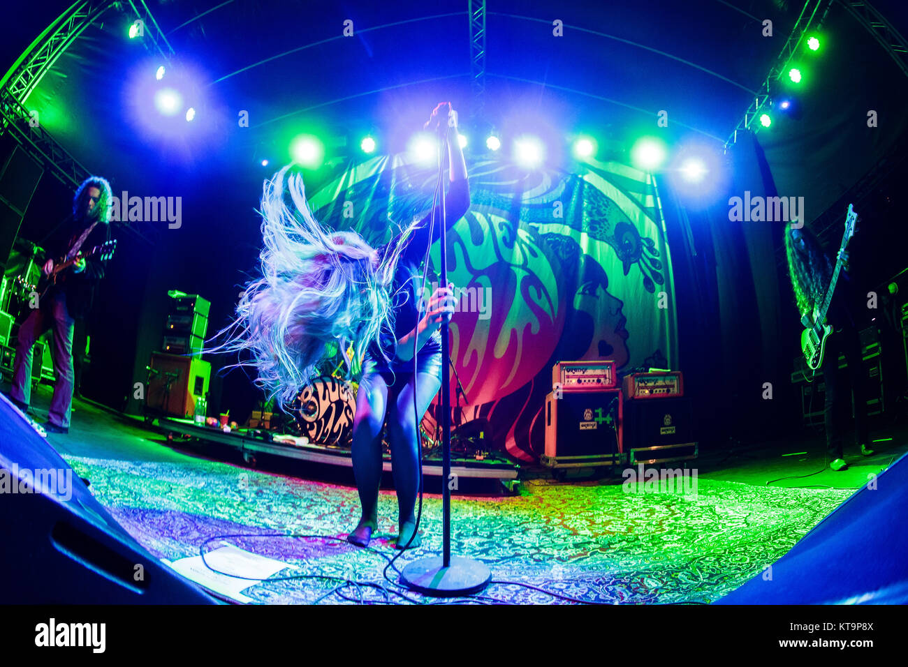 The Swedish rock band Blues Pills performs a live concert at the Danish ...