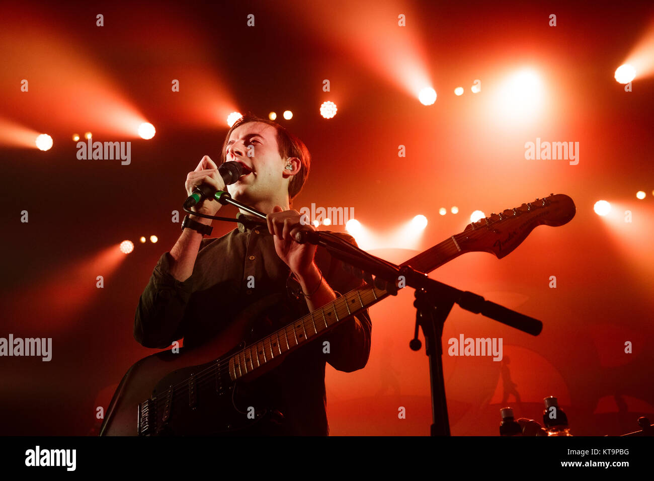The English indie rock band Bombay Bicycle Club performs a live concert ...
