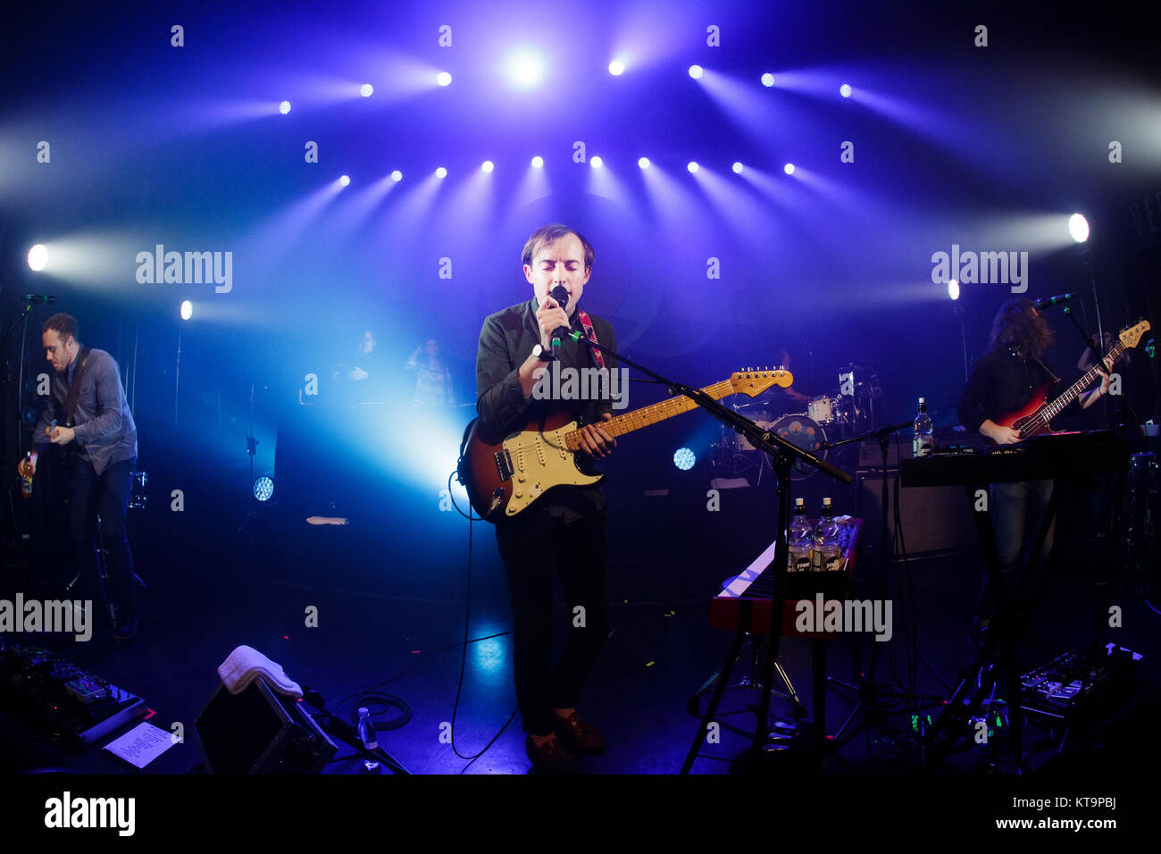 The English indie rock band Bombay Bicycle Club performs a live concert ...