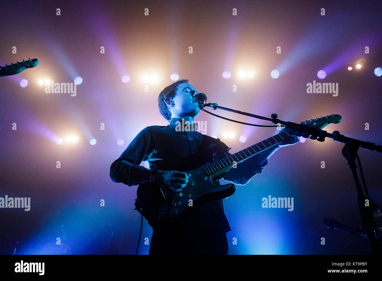 The English indie rock band Bombay Bicycle Club performs a live concert ...
