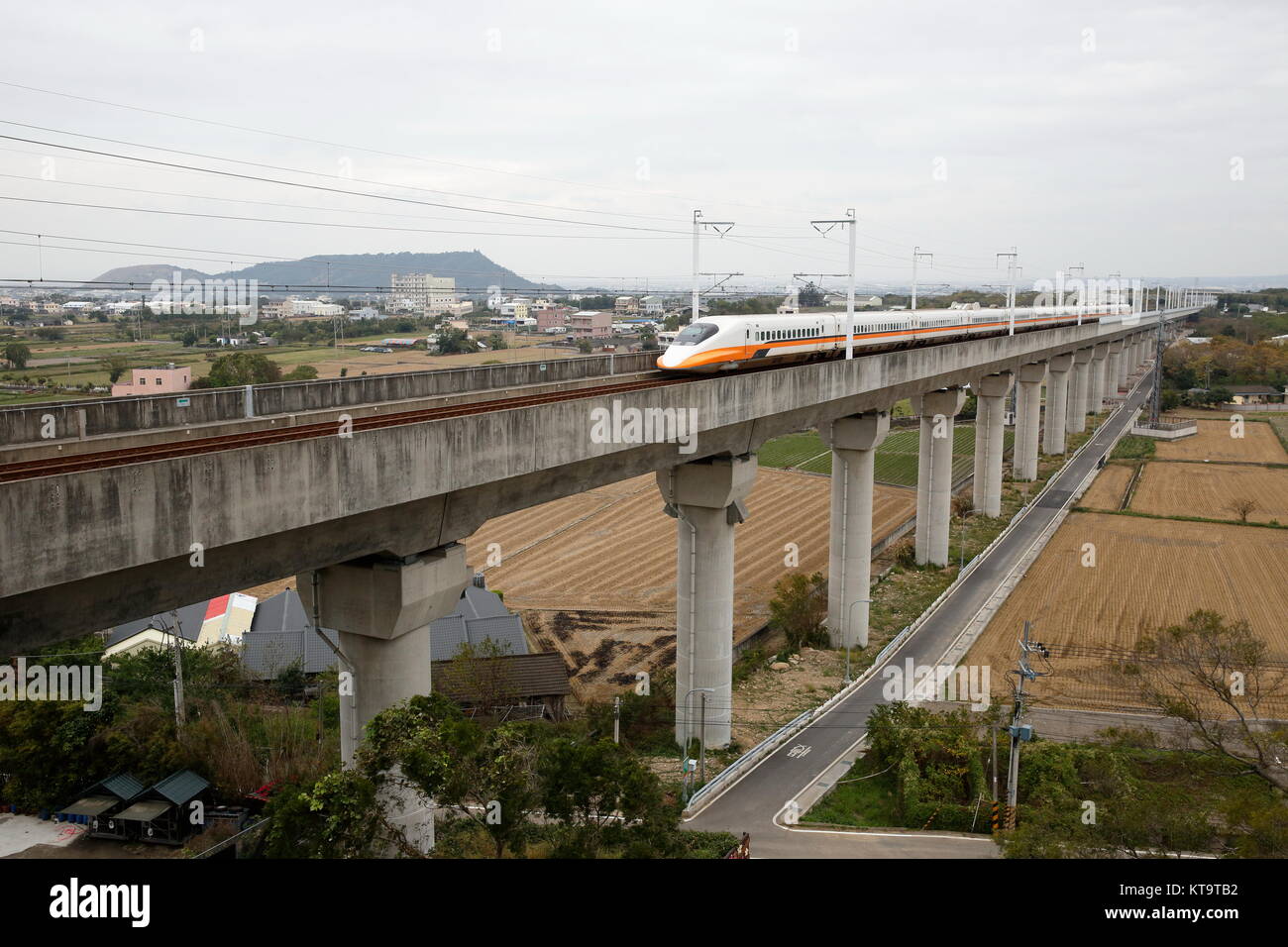 High speed train on viaduct hi-res stock photography and images - Alamy