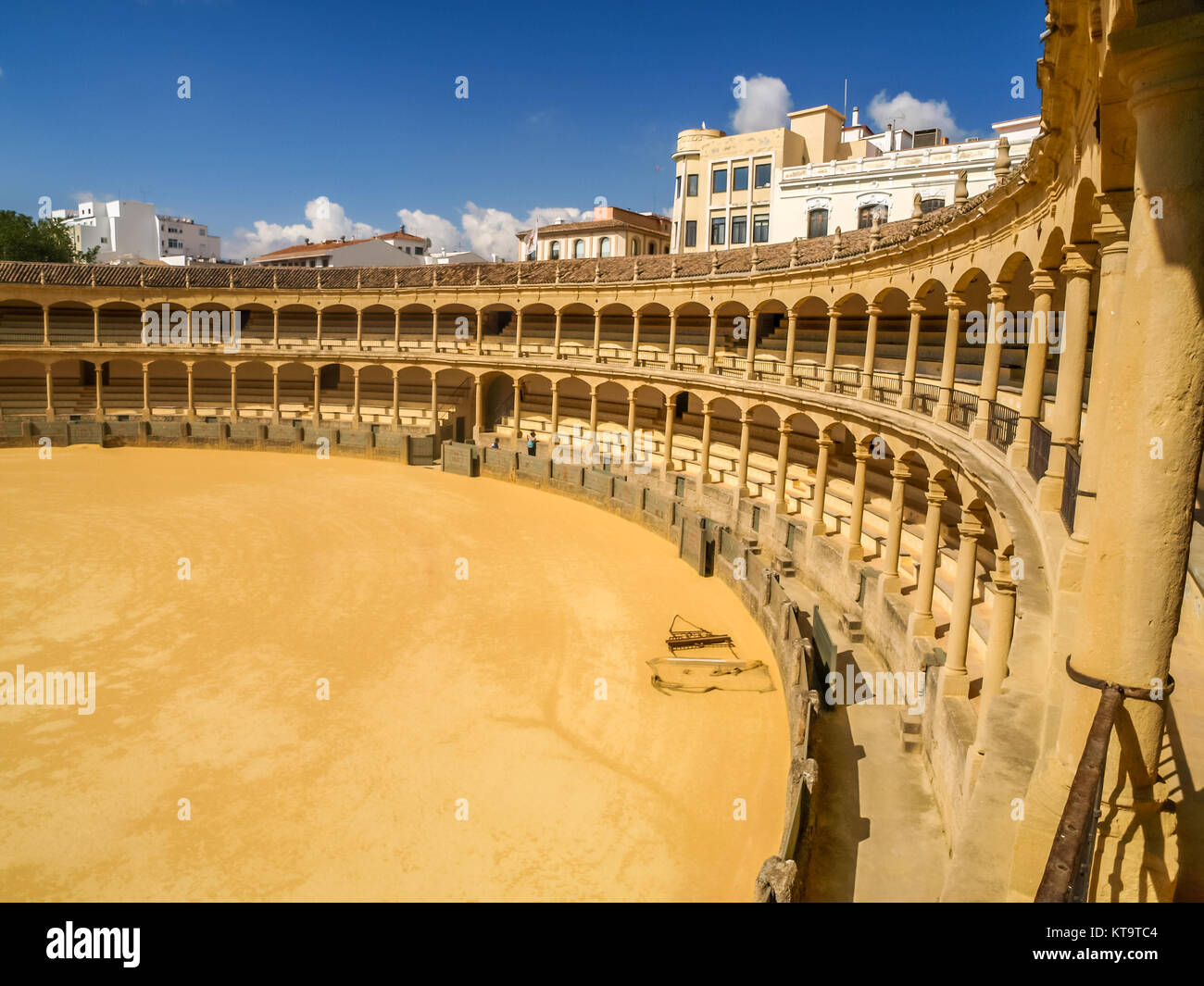 view of arena de toros, ronda Stock Photo - Alamy