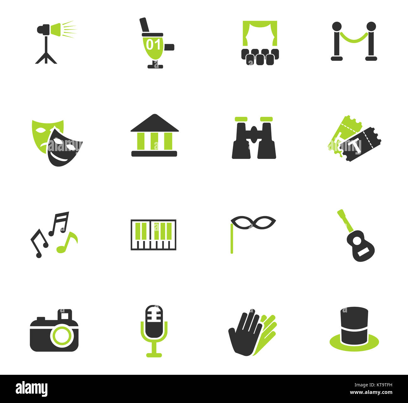 theater icon set Stock Photo - Alamy