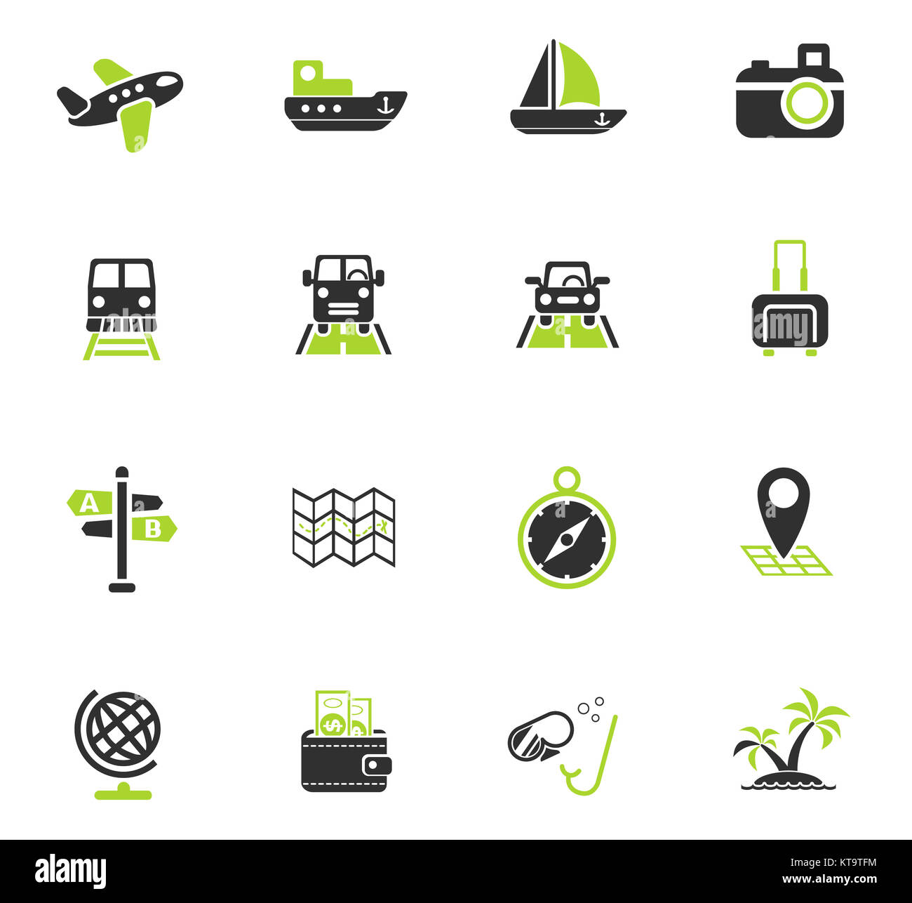 travel icon set Stock Photo - Alamy