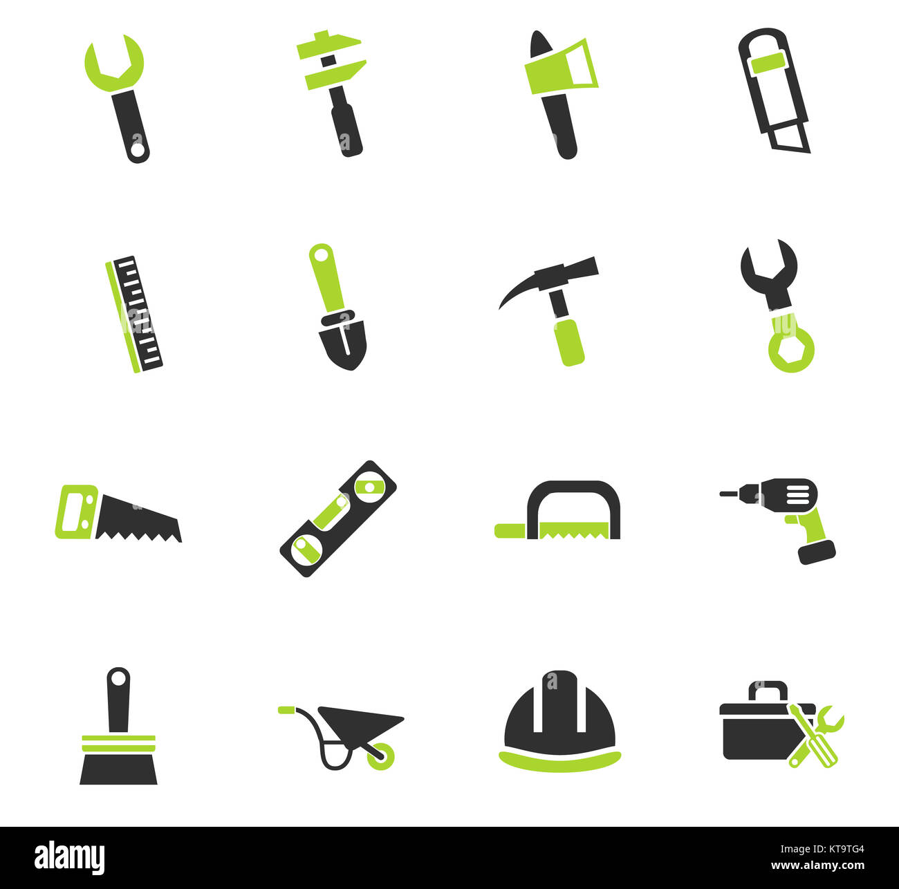 work tools icon set Stock Photo - Alamy