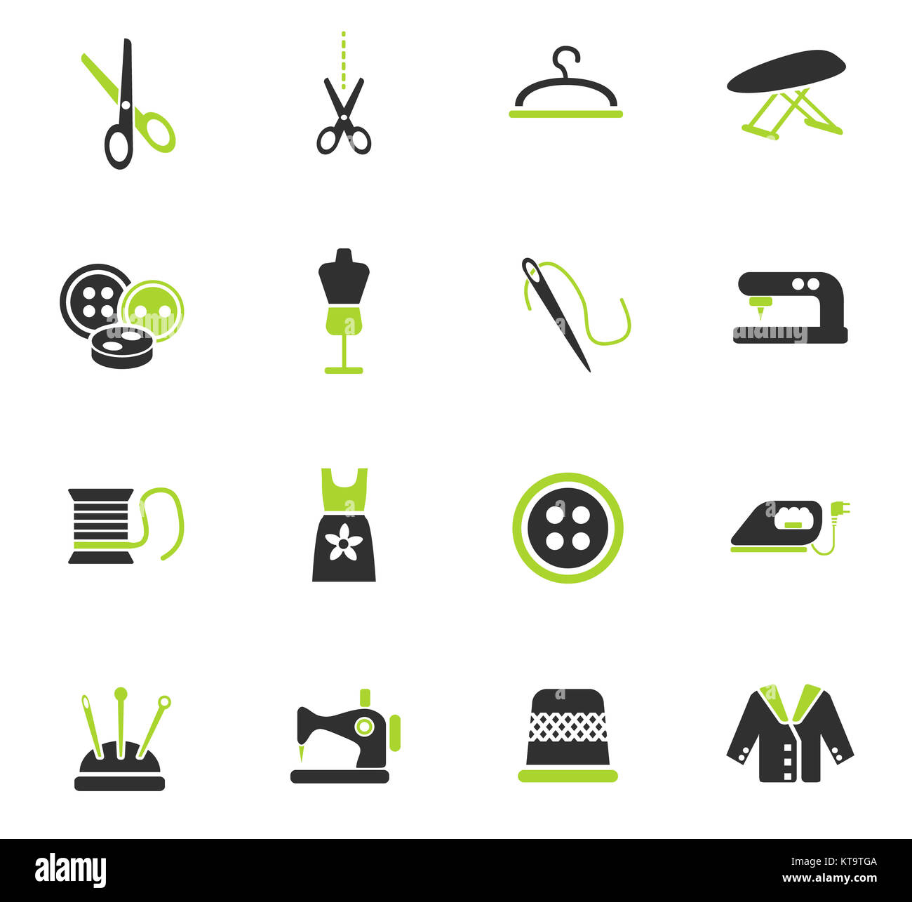 tailoring icon set Stock Photo - Alamy
