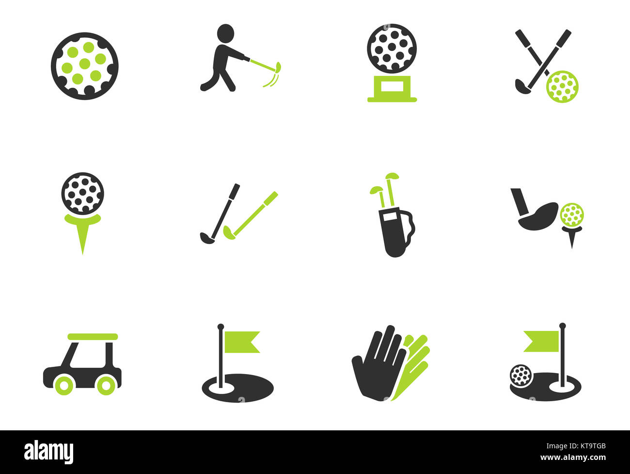 golf icon set Stock Photo - Alamy