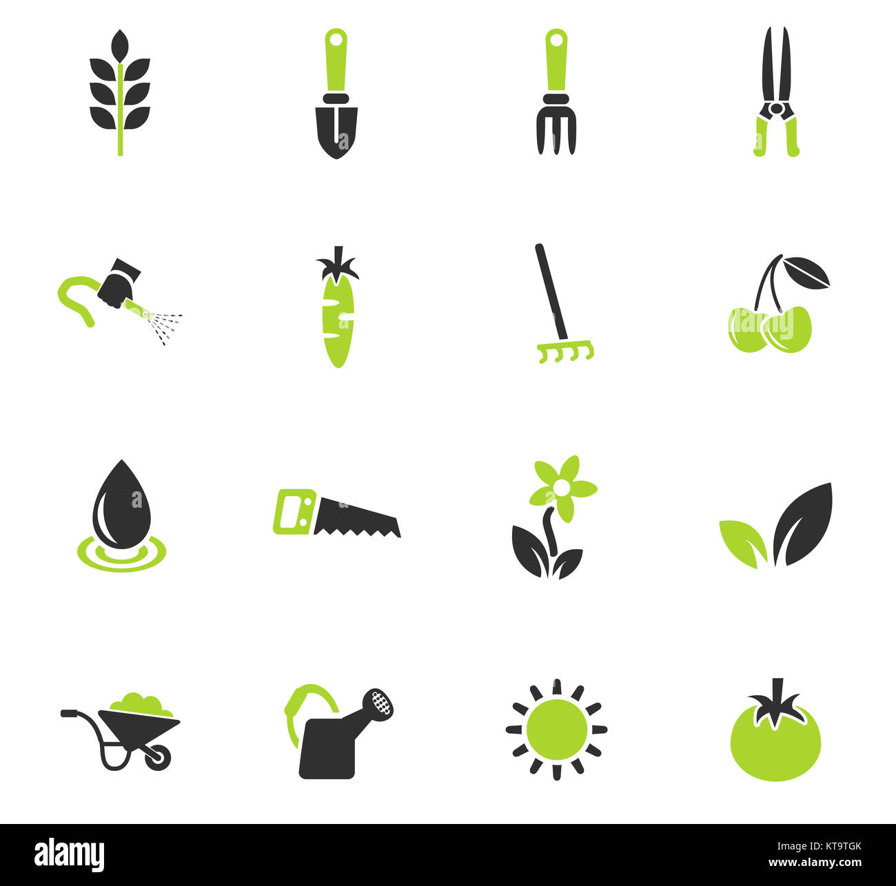 gardening icon set Stock Photo - Alamy