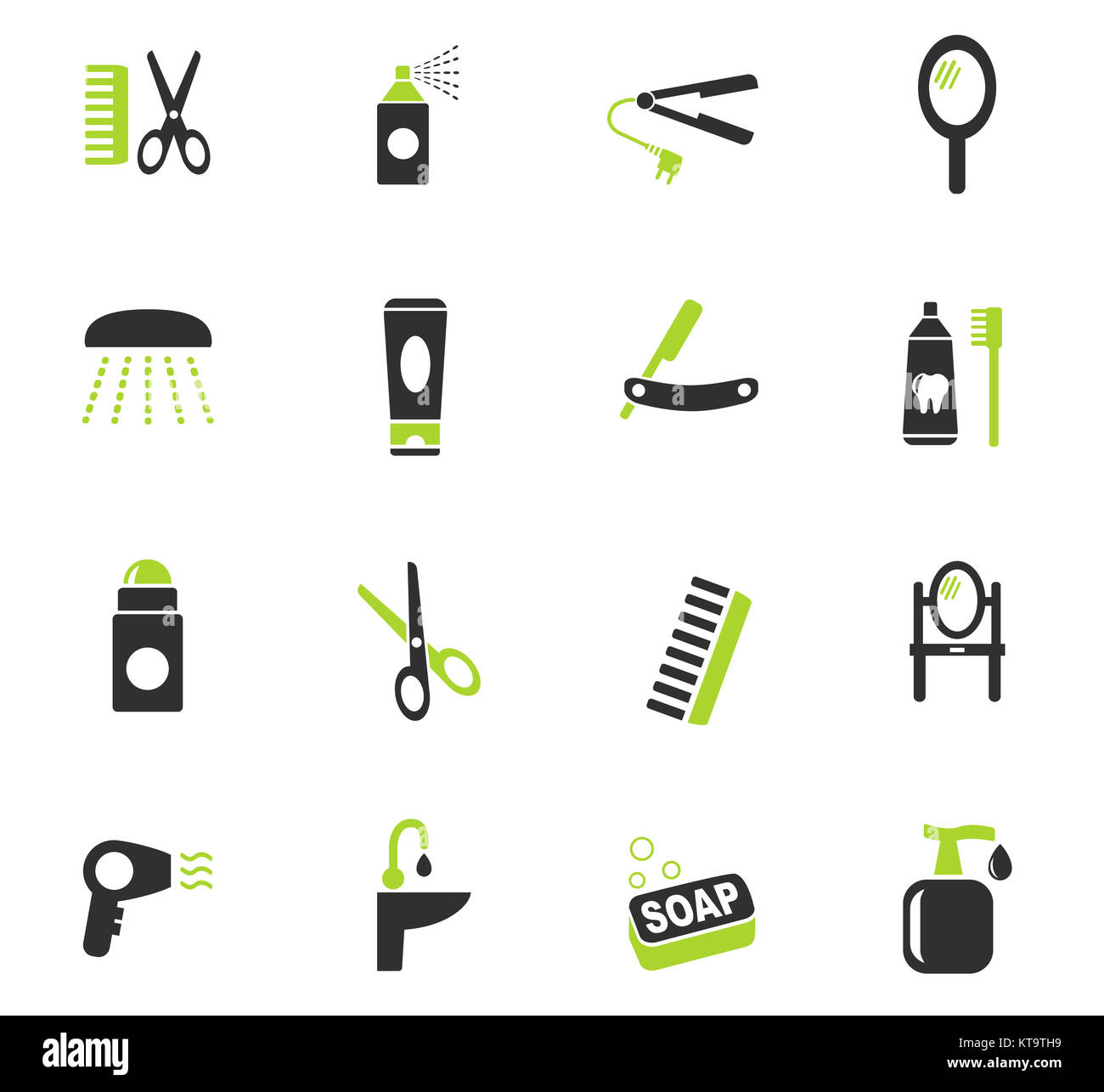 personal care icon set Stock Photo - Alamy