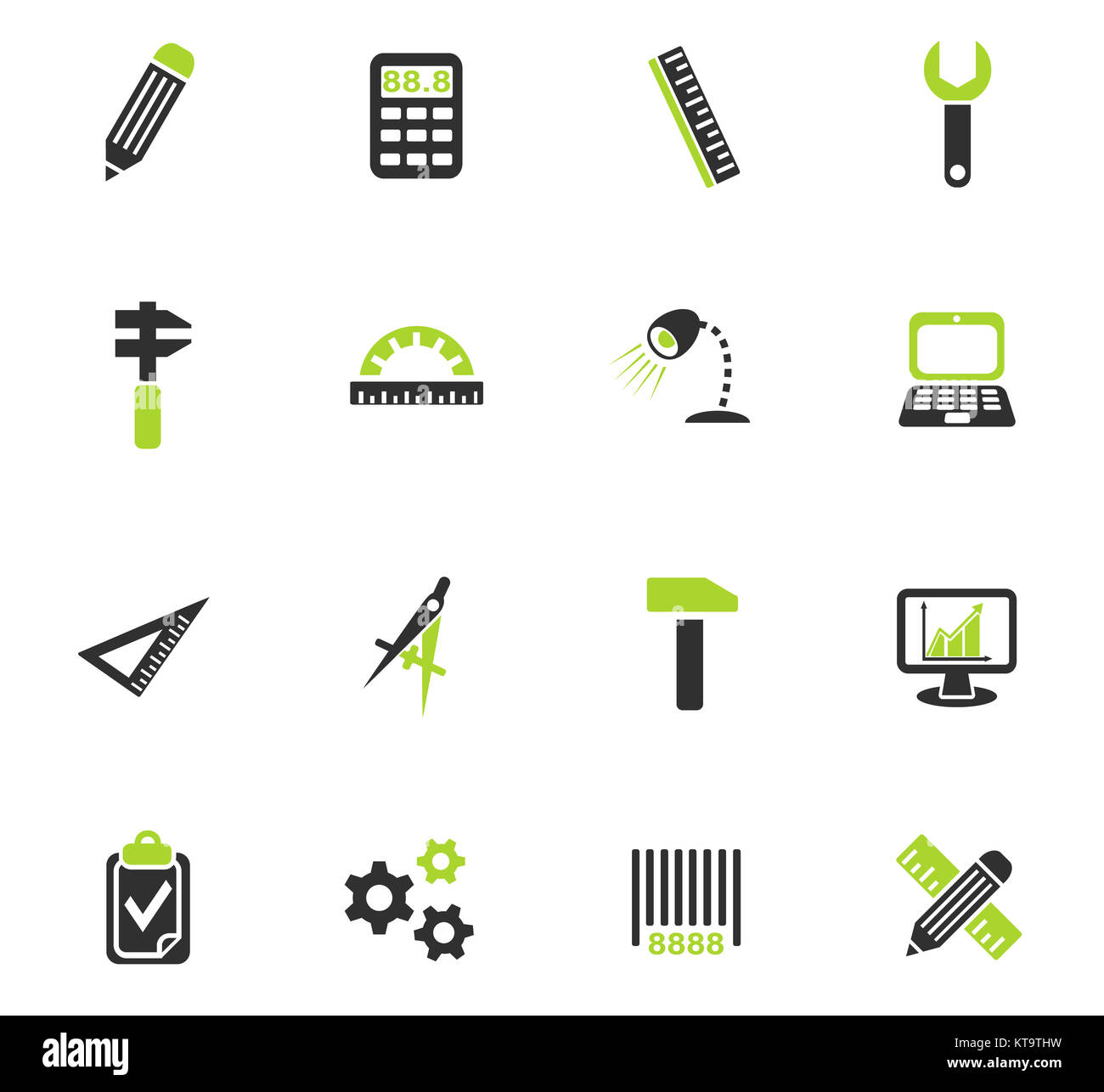 engineering icon set Stock Photo - Alamy