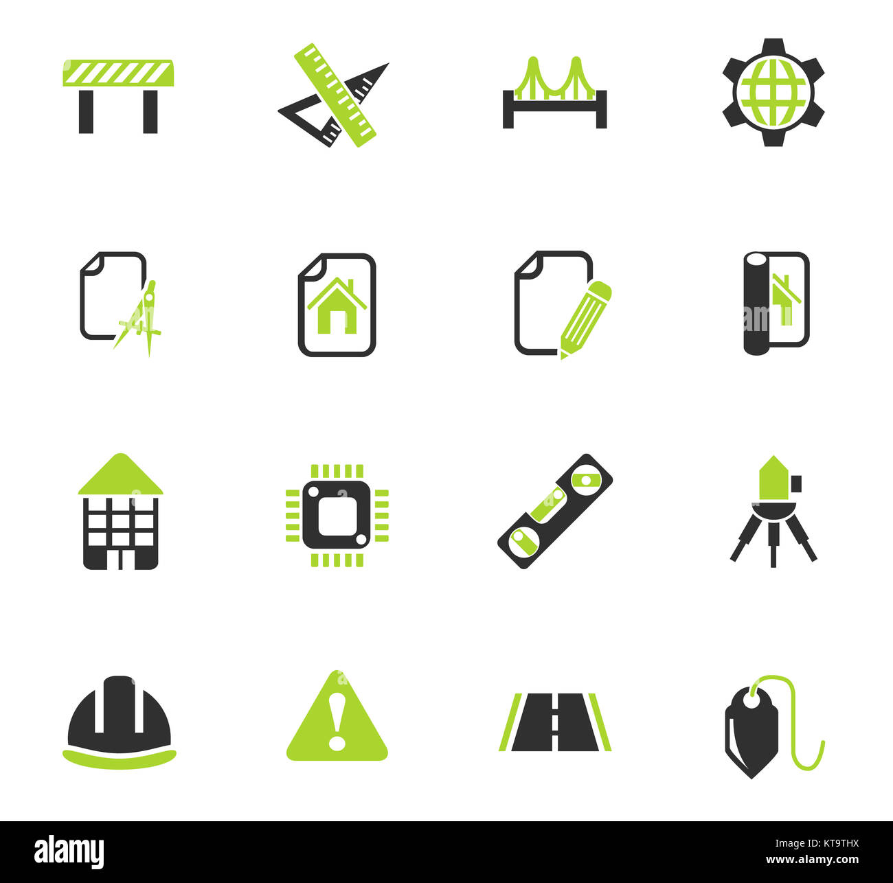 engineering icon set Stock Photo - Alamy