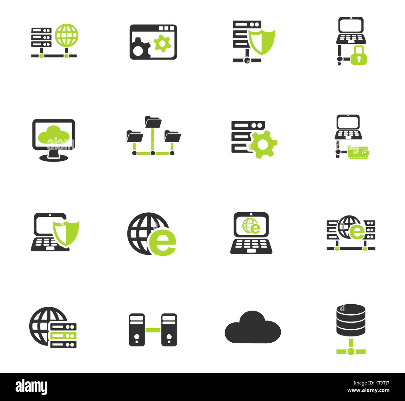 server icon set Stock Photo - Alamy