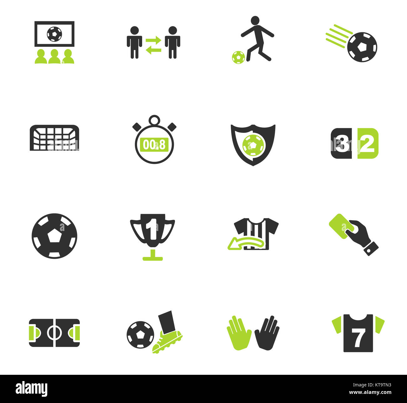 football icon set Stock Photo - Alamy