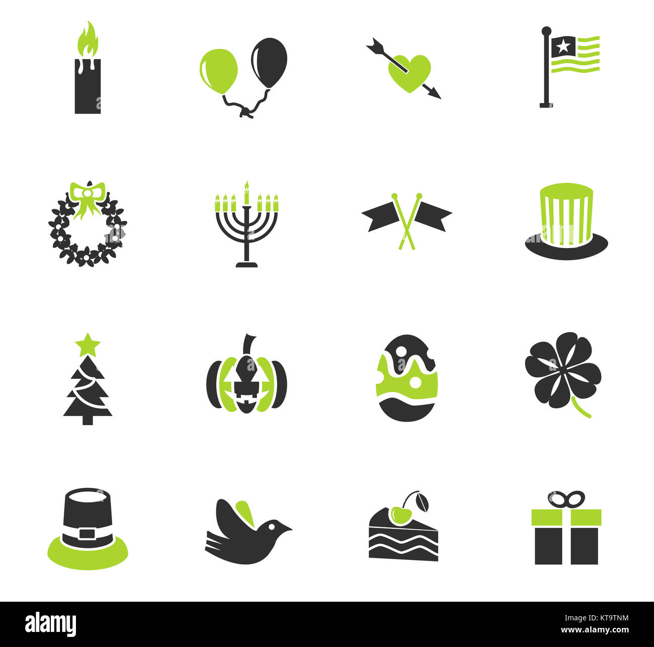 holidays icon set Stock Photo - Alamy