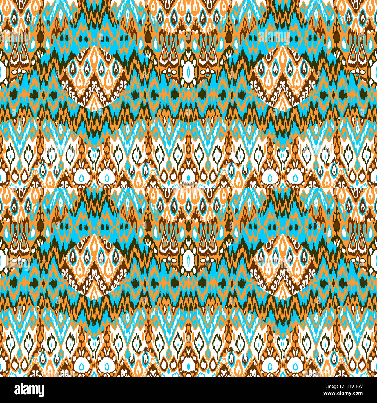 Patchwork ethnic bohemian arabesque pattern print. Seamless zigzag Stock Photo - Alamy