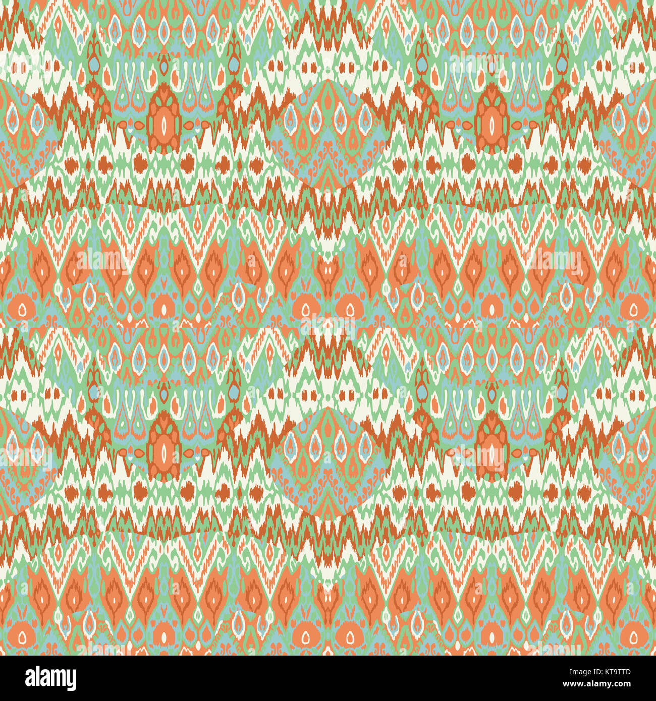 Patchwork Ethnic Bohemian Arabesque Pattern Print Seamless Zigzag