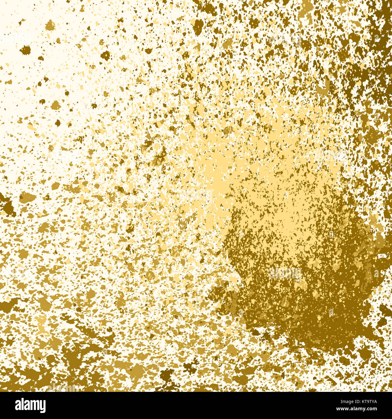 Vector gold paint splash, splatter, and blob on white background Stock ...
