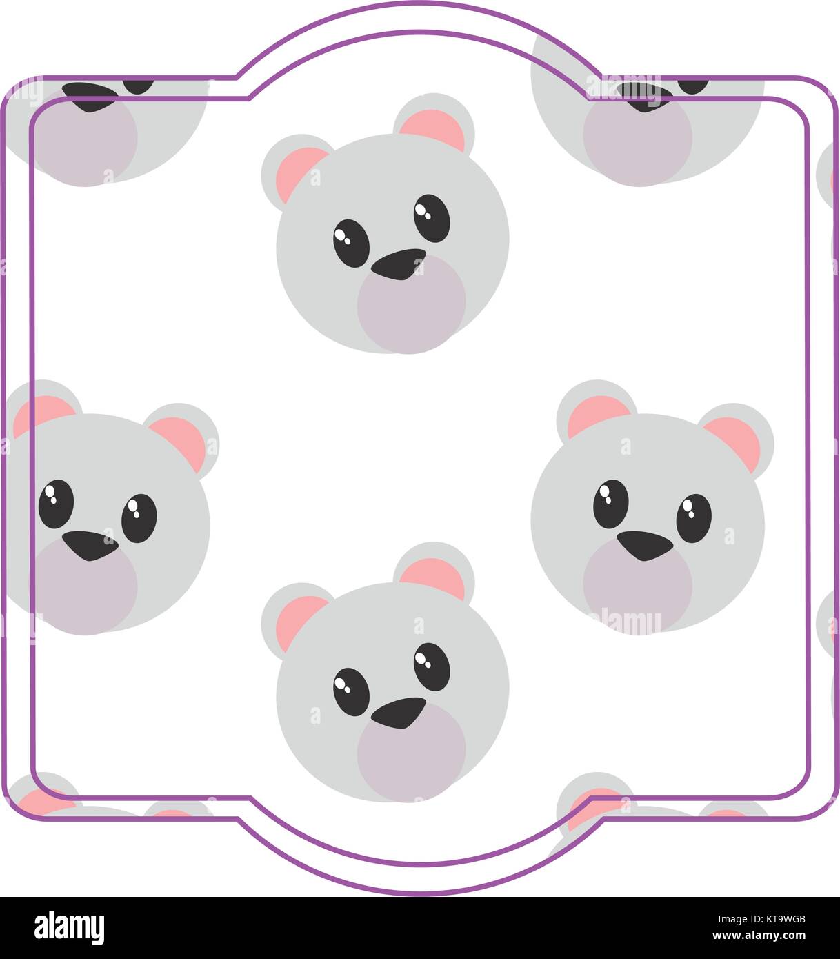 Bear cartoon frame design Stock Vector Image & Art - Alamy