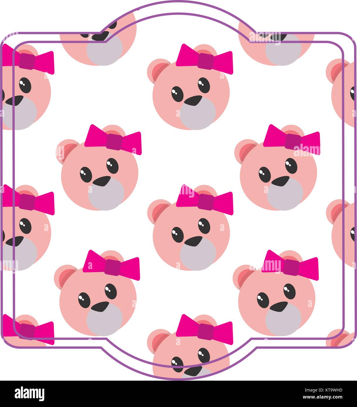 Bear cartoon frame design Stock Vector Image & Art - Alamy