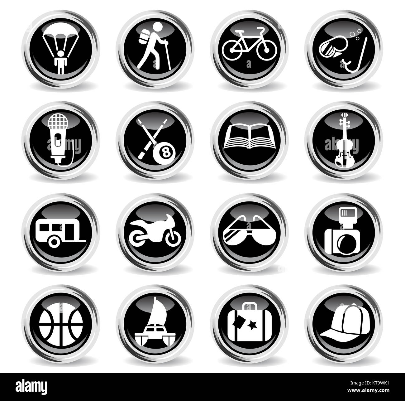 lifestyle icon set Stock Photo - Alamy