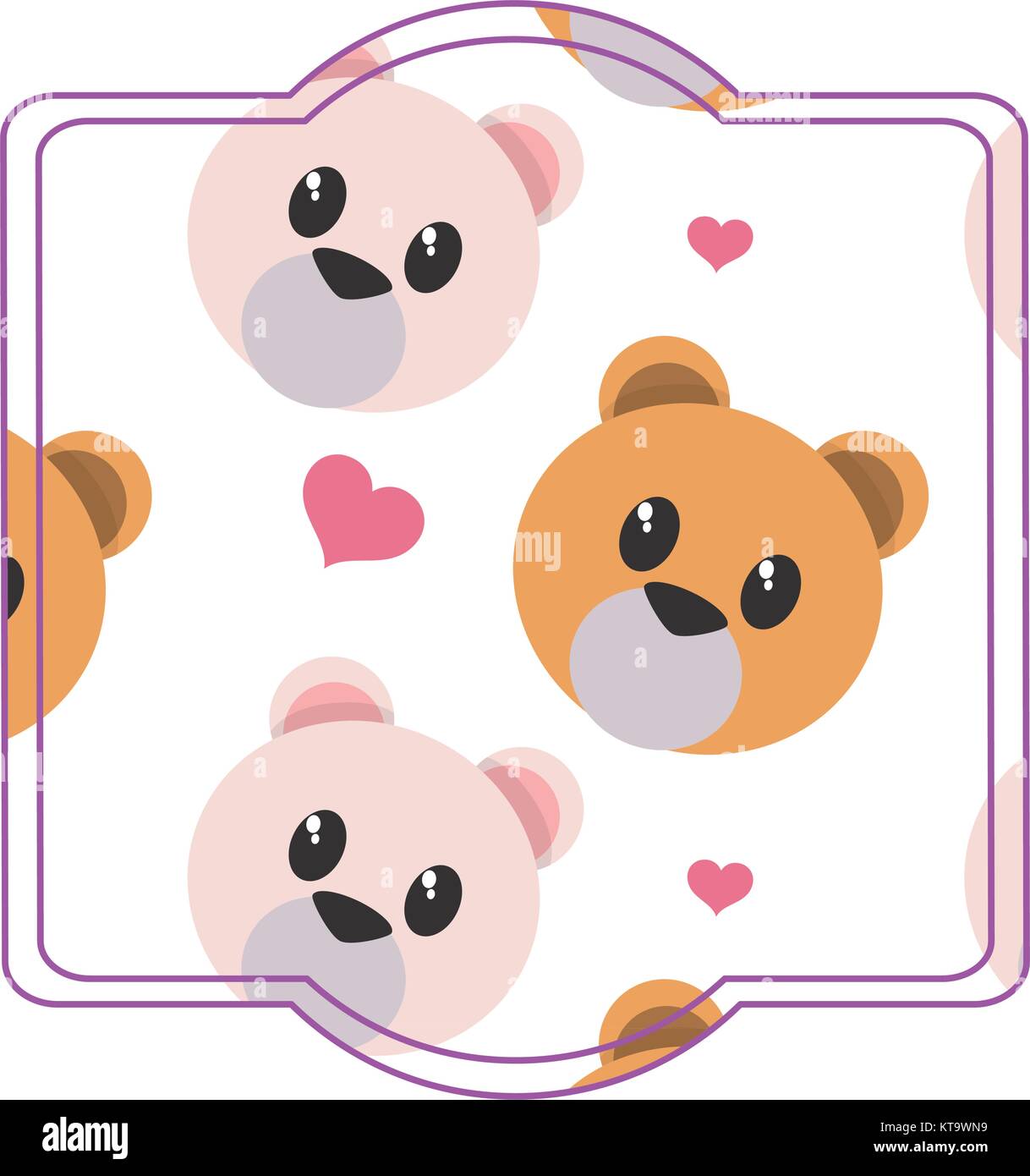 Bear cartoon frame design Stock Vector Image & Art - Alamy