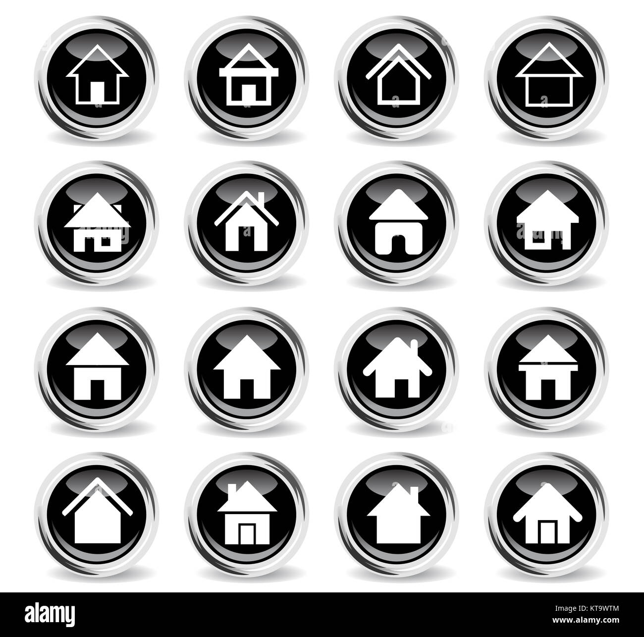 home icon set Stock Photo - Alamy