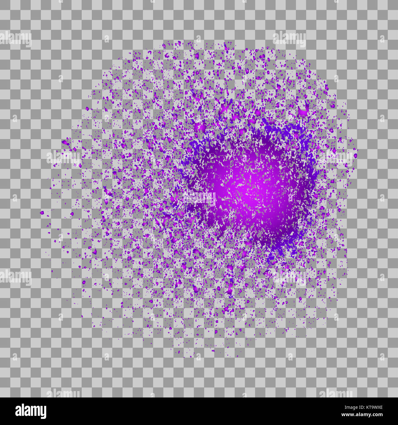 Colorful explosion of paint splatter. Isolated on transparent gr Stock ...