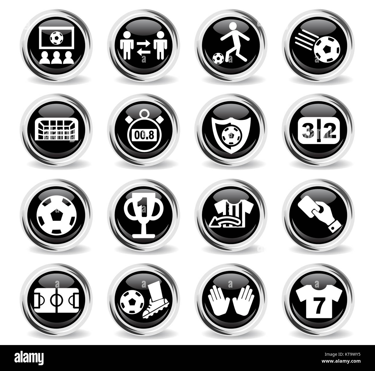 football icon set Stock Photo - Alamy