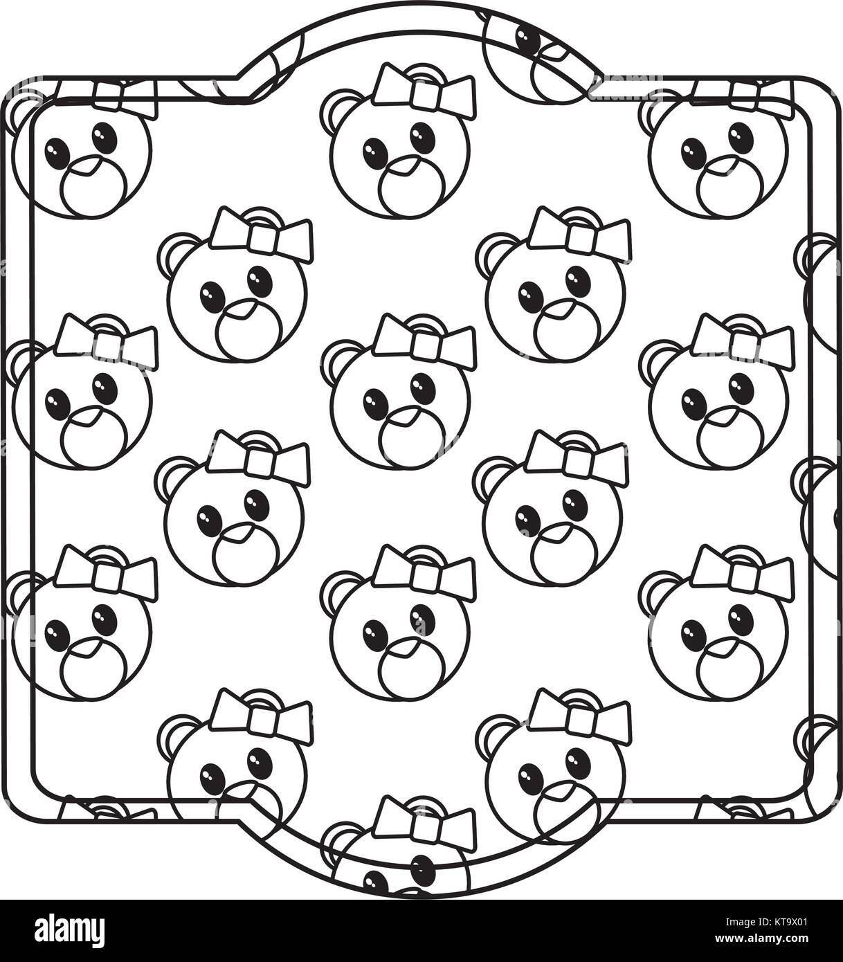 Bear cartoon frame design Stock Vector Image & Art - Alamy