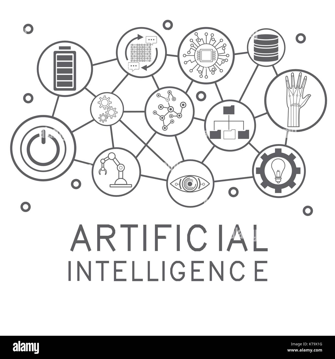 Artificial intelligence icons Stock Vector Image & Art - Alamy