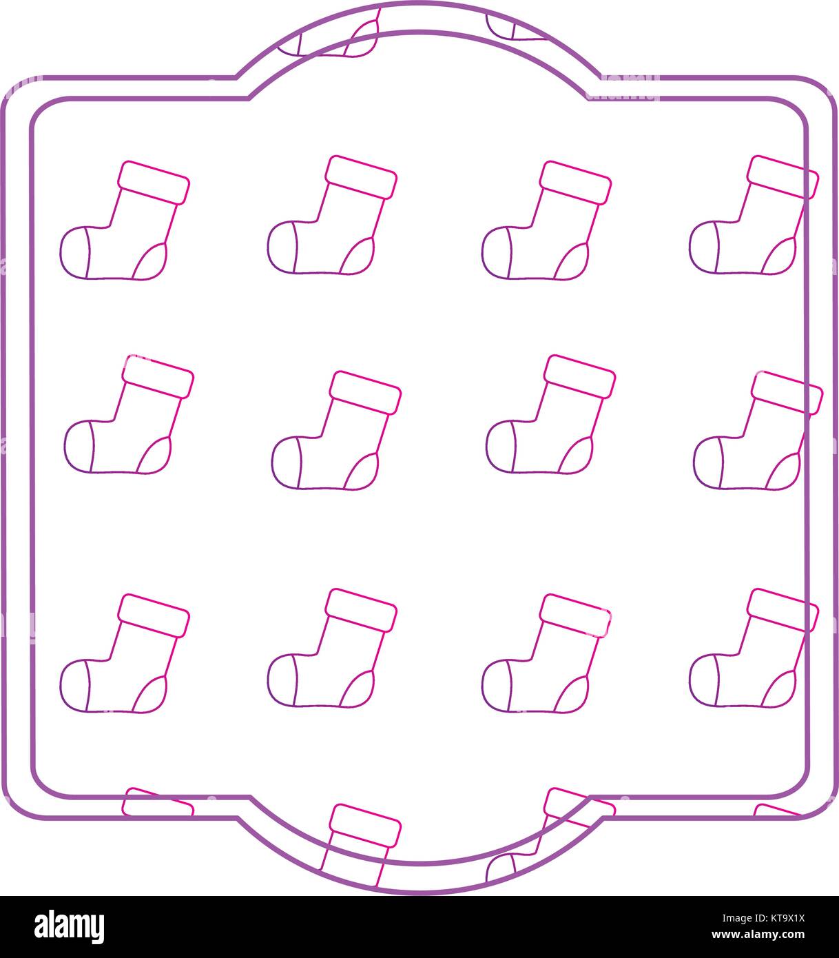 Baby sock frame Stock Vector Image & Art - Alamy