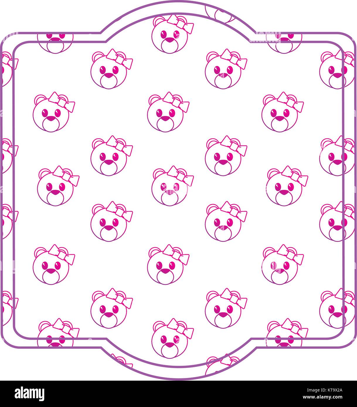 Bear cartoon frame design Stock Vector Image & Art - Alamy
