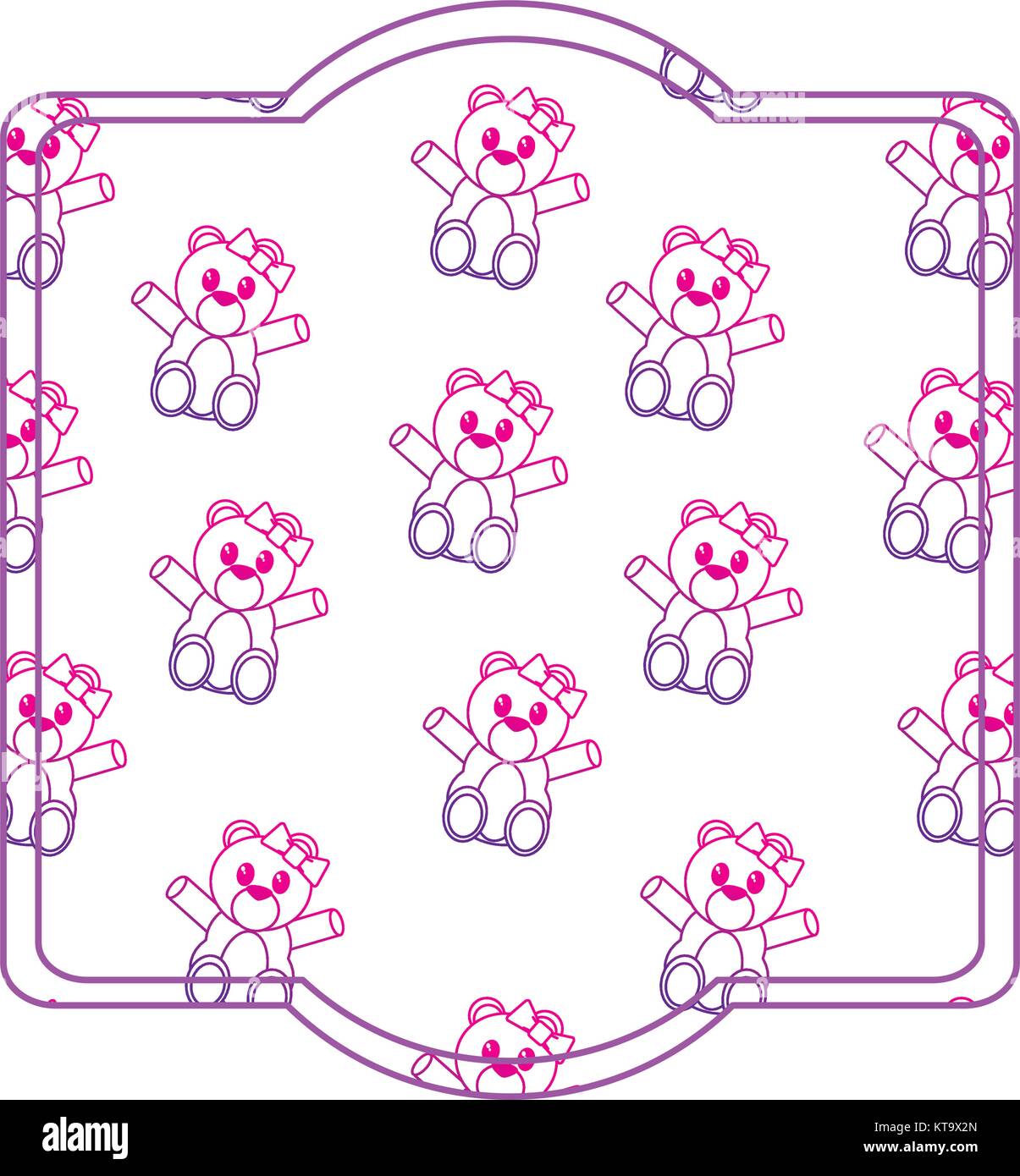 Bear cartoon frame design Stock Vector Image & Art - Alamy