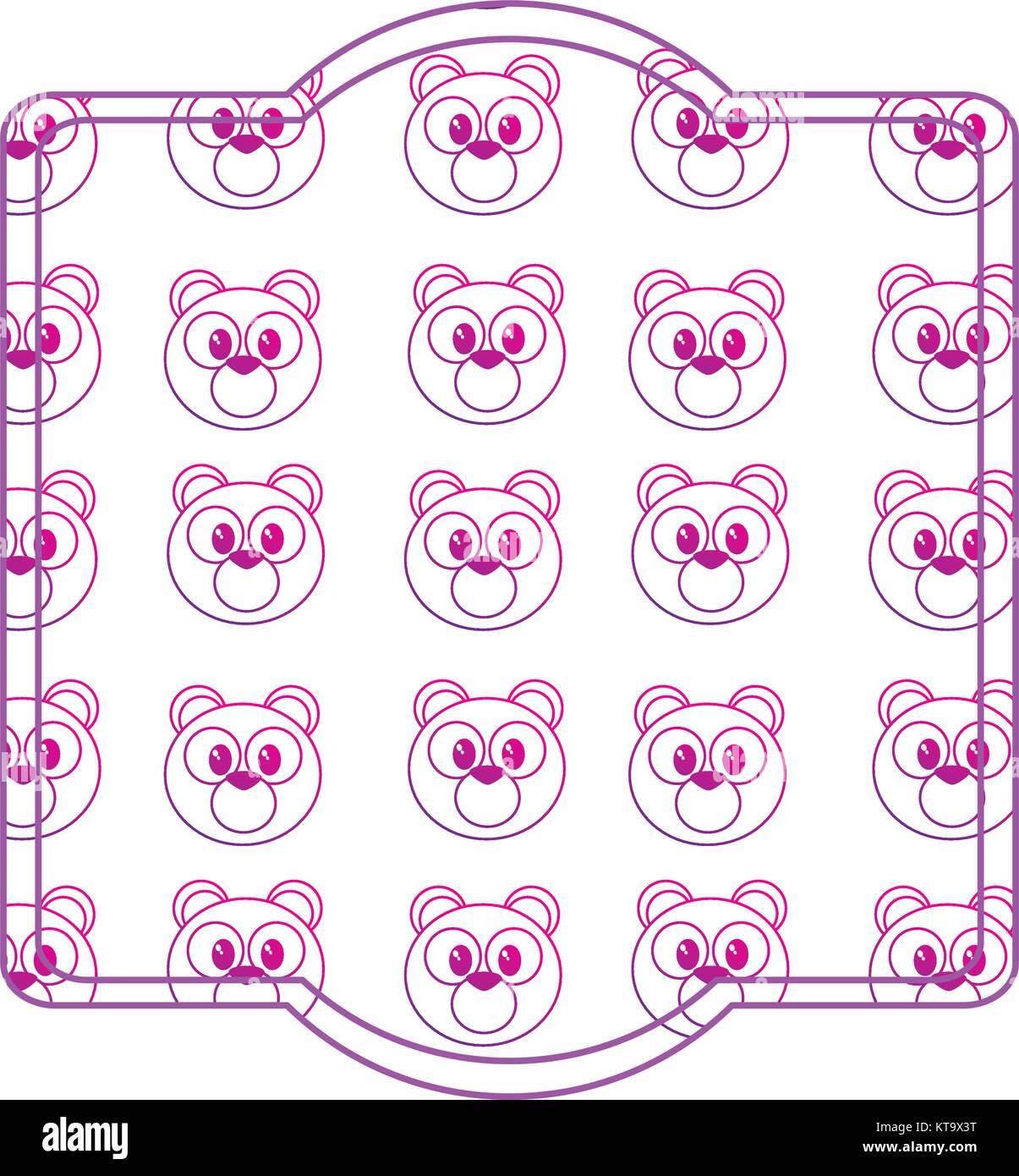 Bear cartoon frame design Stock Vector Image & Art - Alamy