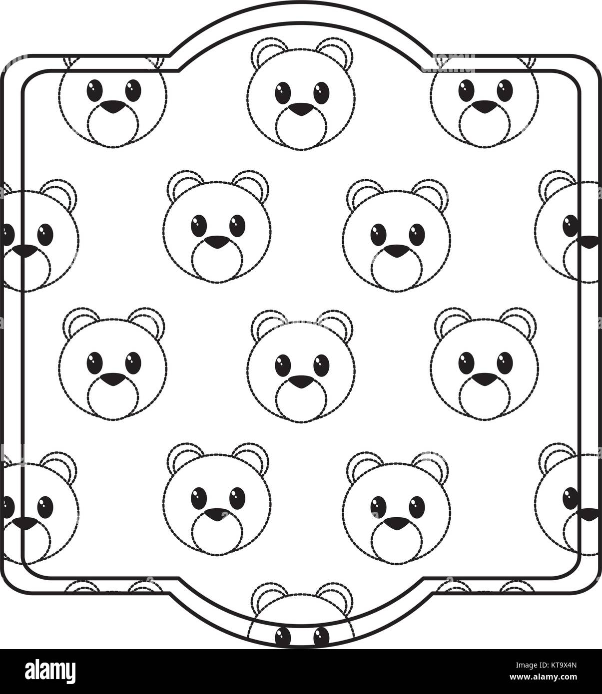 Bear cartoon frame design Stock Vector Image & Art - Alamy