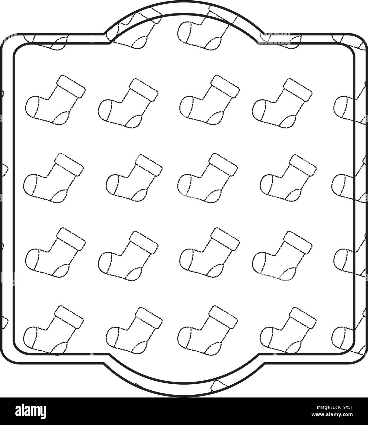 Baby sock frame Stock Vector Image & Art - Alamy