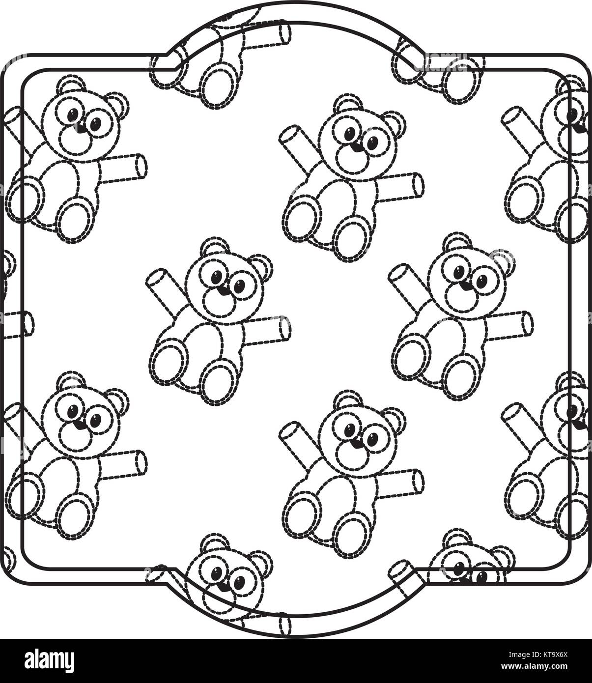 Bear cartoon frame design Stock Vector Image & Art - Alamy