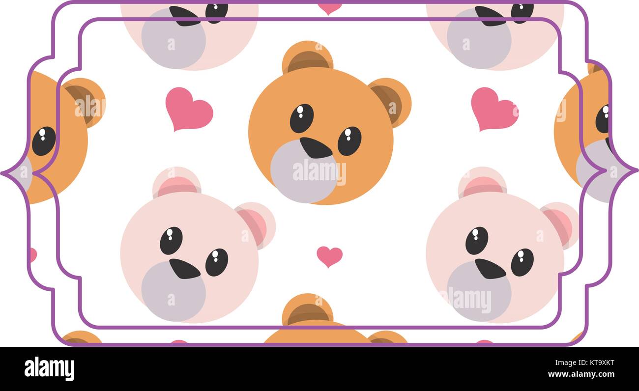 Bear cartoon frame design Stock Vector Image & Art - Alamy