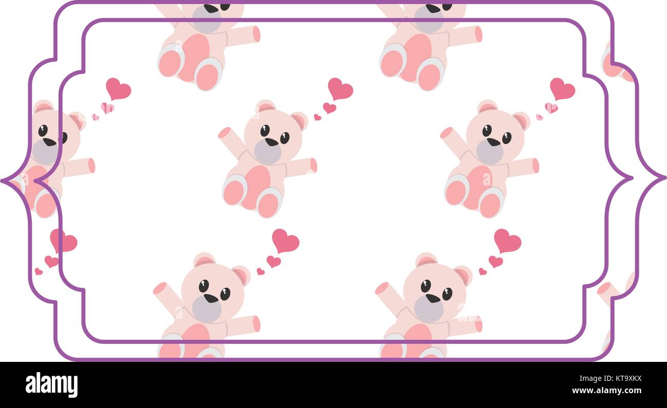 Bear cartoon frame design Stock Vector Image & Art - Alamy