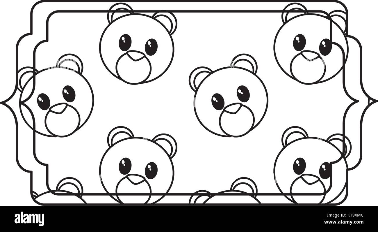 Bear cartoon frame design Stock Vector Image & Art - Alamy