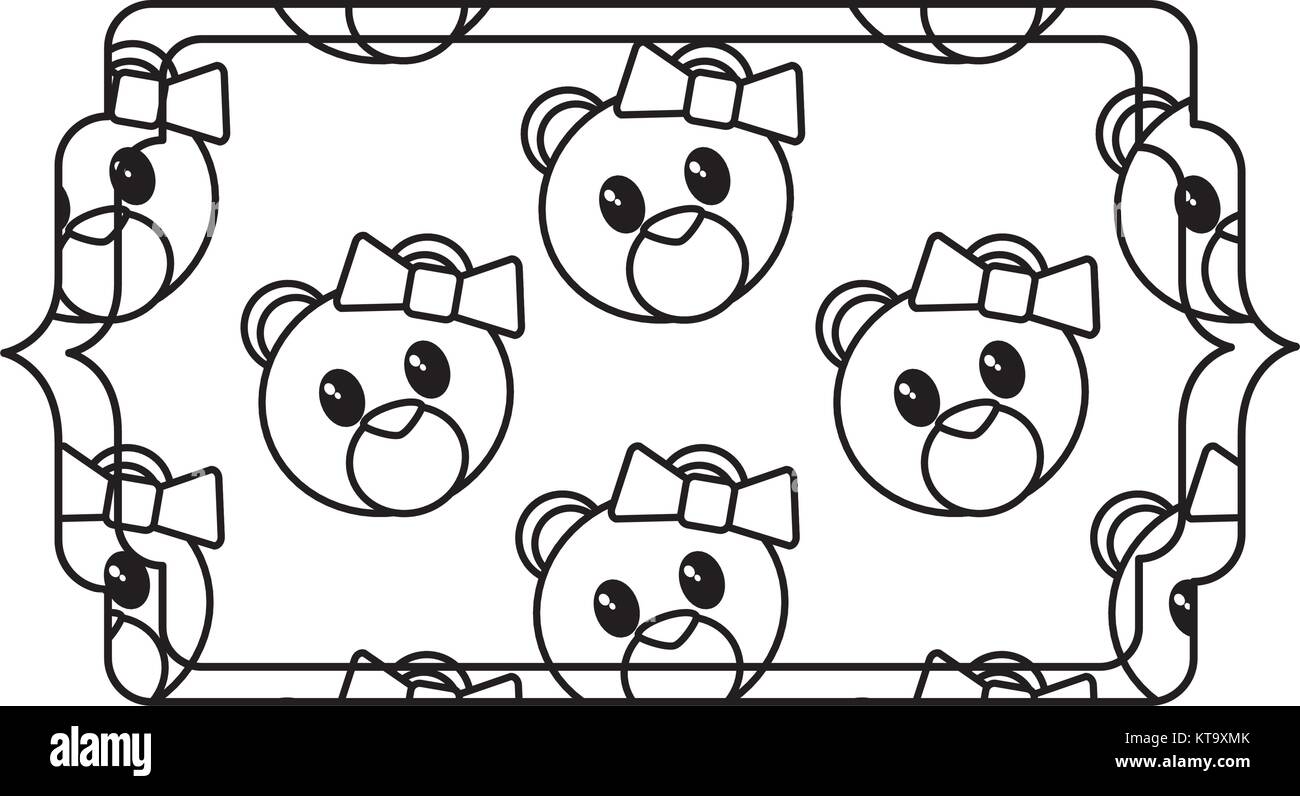Bear cartoon frame design Stock Vector Image & Art - Alamy