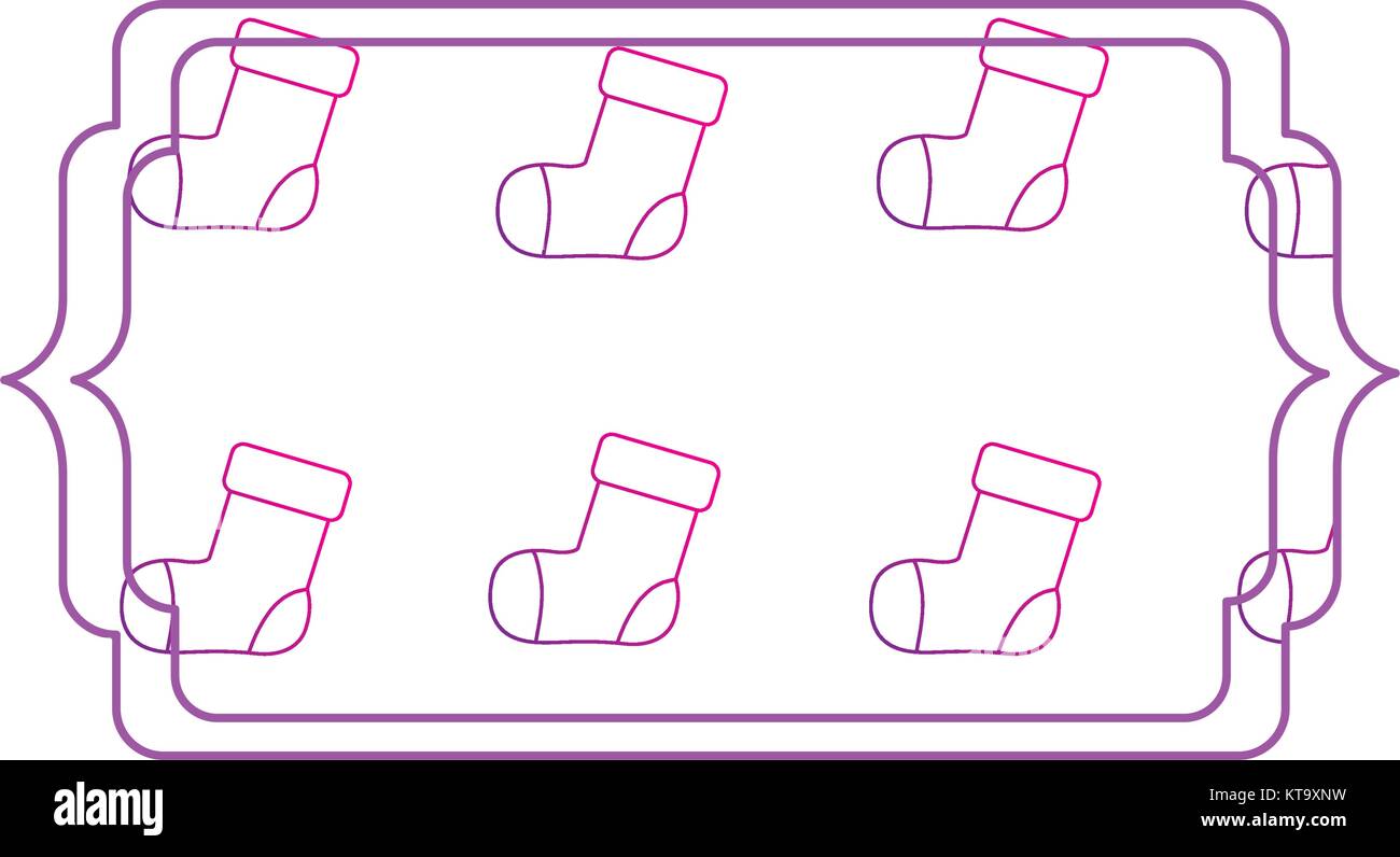 Baby sock frame Stock Vector Image & Art - Alamy