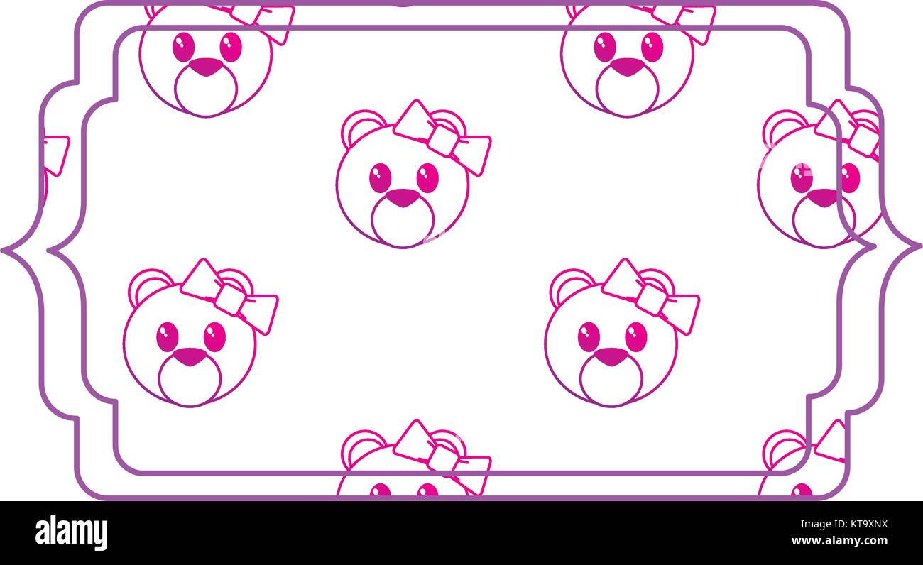 Bear cartoon frame design Stock Vector Image & Art - Alamy