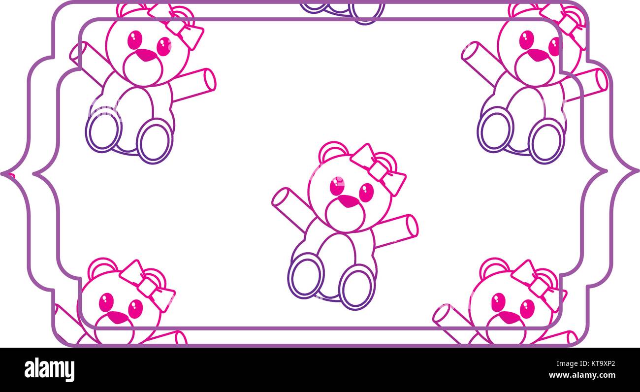 Bear cartoon frame design Stock Vector Image & Art - Alamy