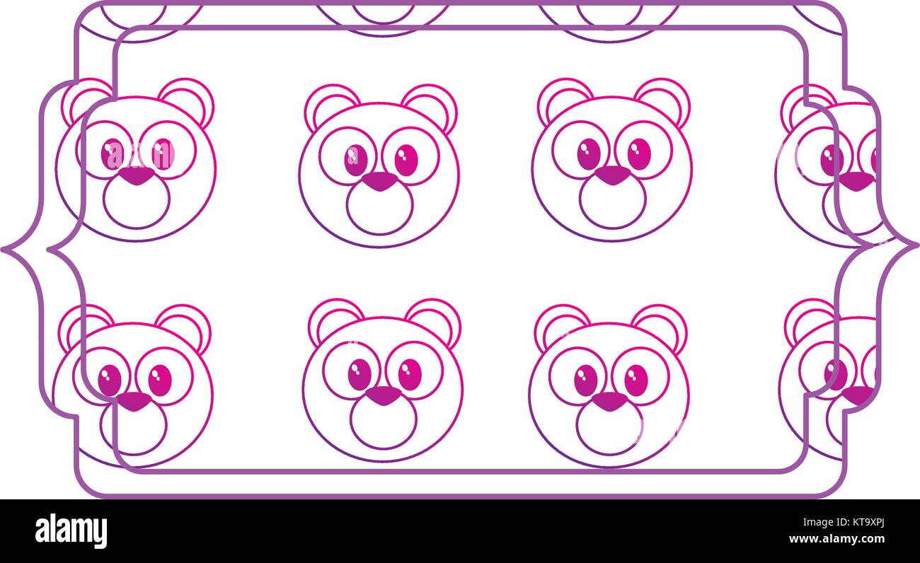 Bear cartoon frame design Stock Vector Image & Art - Alamy