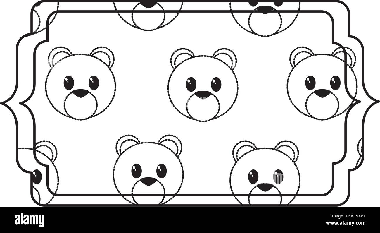 Bear cartoon frame design Stock Vector Image & Art - Alamy