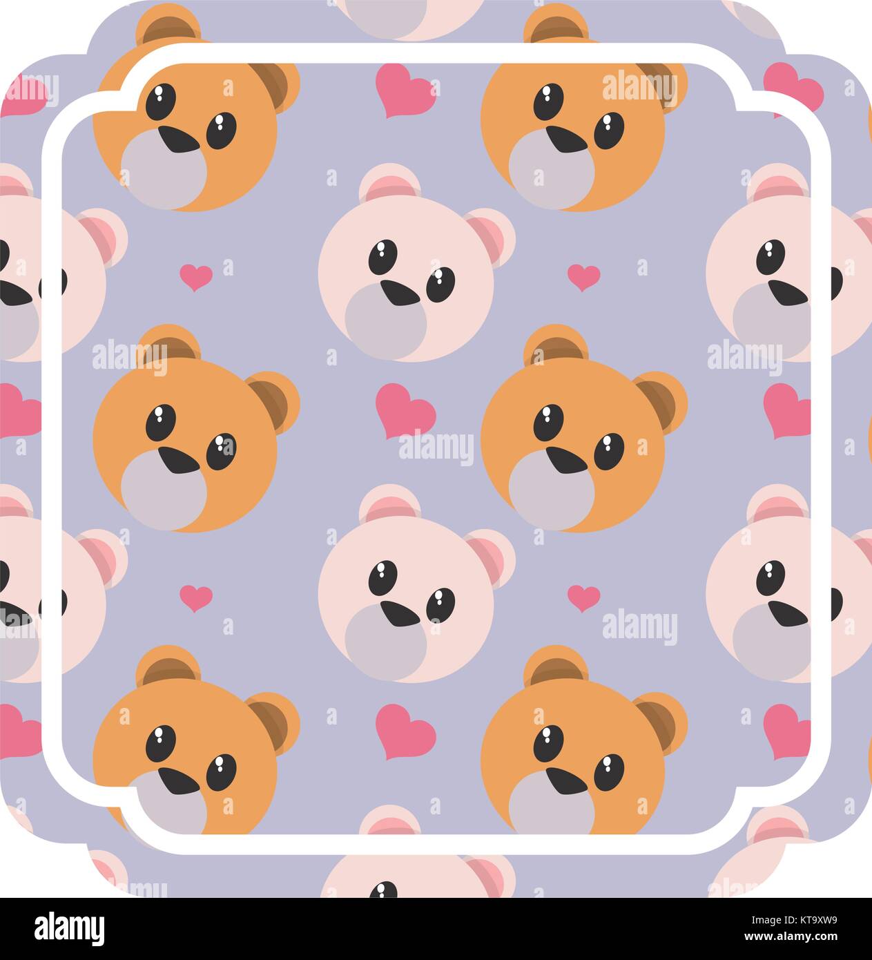 Bear cartoon frame Stock Vector Image & Art - Alamy